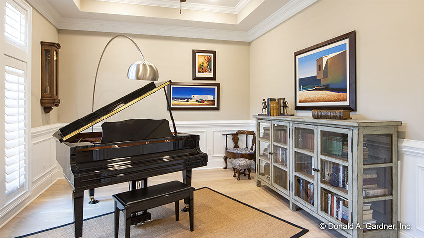 House Plans with Library | Library Floor Plans – Donald A. Gardner ...