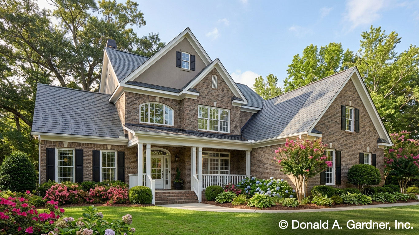 The Belhaven | traditional brick house plan – Donald A. Gardner ...