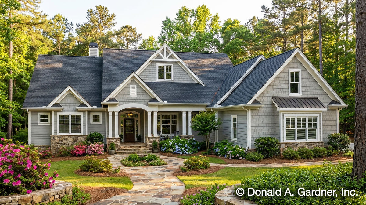 The Drake - Craftsman Ranch House Plan with Open Concept | Donald A ...